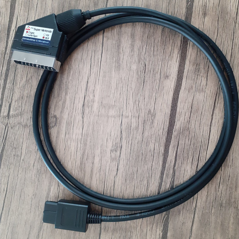 EM-Modshop SNES RGB Scart Cable – Jeff's Retro Gaming