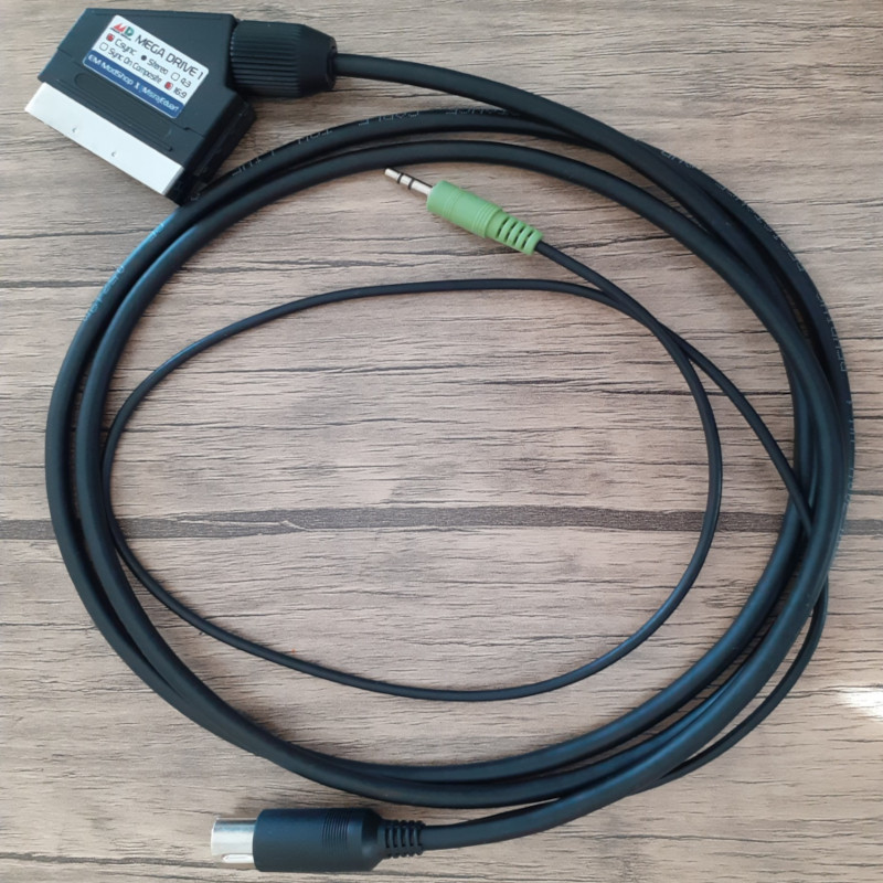 EM-Modshop Genesis 1 RGB Scart Cable – Jeff's Retro Gaming