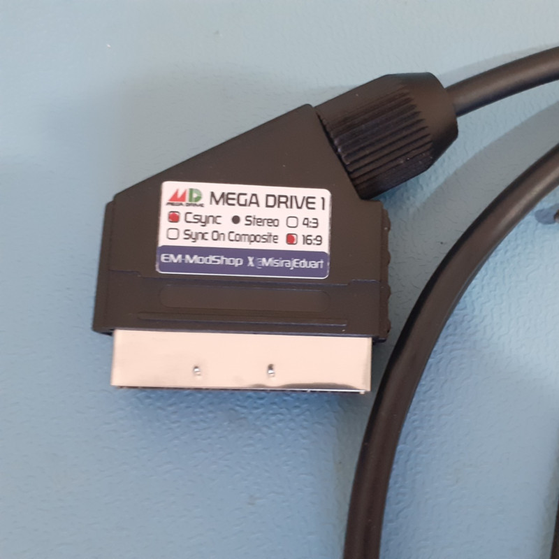 EM-Modshop Genesis 1 RGB Scart Cable – Jeff's Retro Gaming