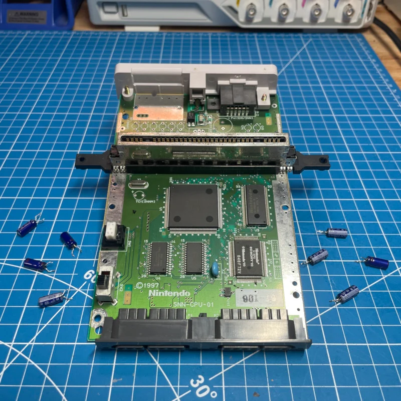 SNES Jr w/ SNESRGB, Power LED, Full Recap & Full Service Cleaning ...